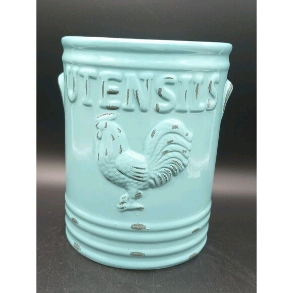 Home Essentials | Kitchen | Vintage Rooster Collection Kitchen Utensil ...